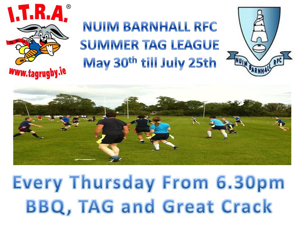 Get your Team registered for the NUIM Barnhall Summer TAG League – MU ...