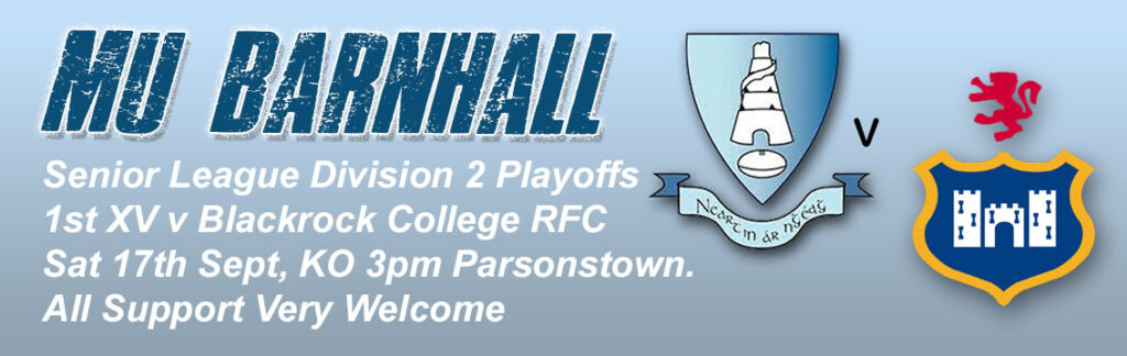 Support Your Team – MU Barnhall RFC